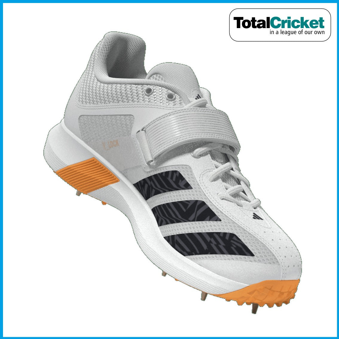 ADIDAS 2026 ADIPOWER WHITE INCURZA STRAP SPIKE BOOT – TotalCricket