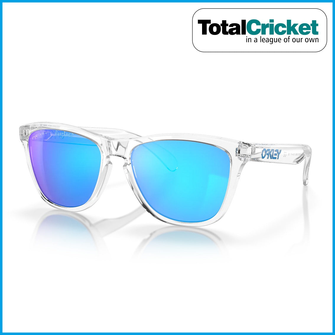 Oakley 2023 FROGSKINS CRYSTAL CLEAR PRIZM SAPPHIRE SUNGLASSES ...