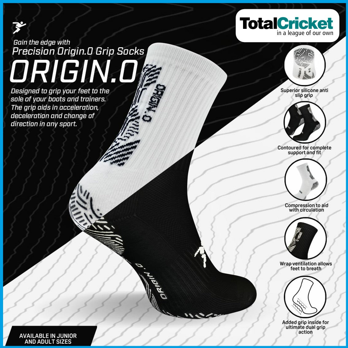 Precision Origin.0 Grip Socks Adult – TotalCricket